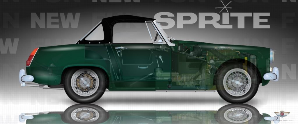 Austin-Healey Sprite - David Townsend Automotive Fine Art