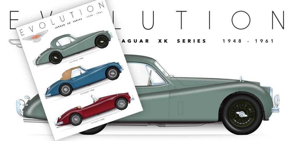 Austin-Healey 3000 Evolution Print - David Townsend Automotive Fine Art