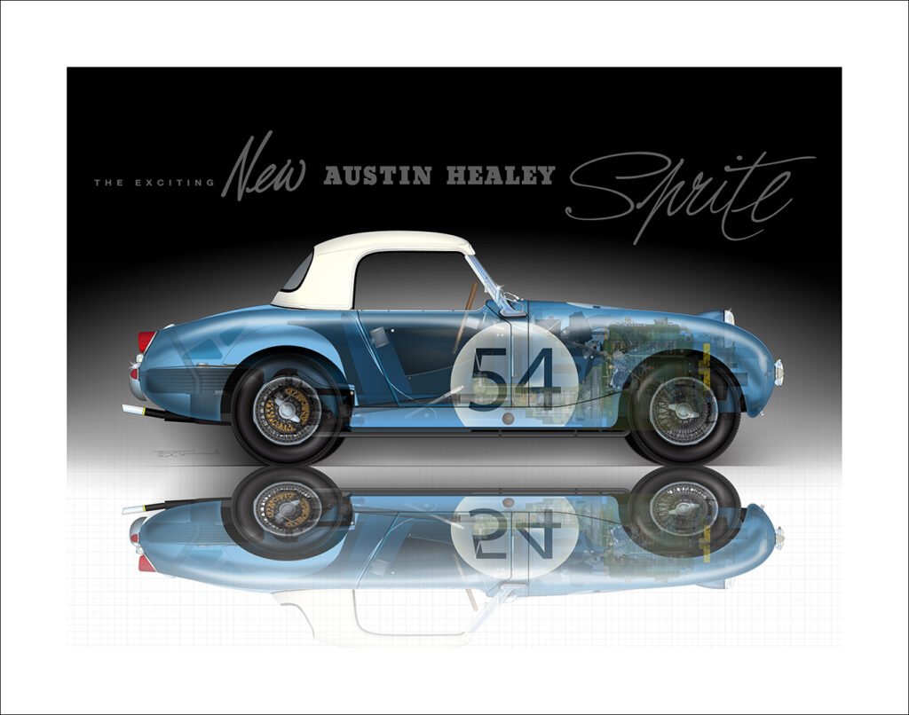 Austin-Healey Sprite - David Townsend Automotive Fine Art